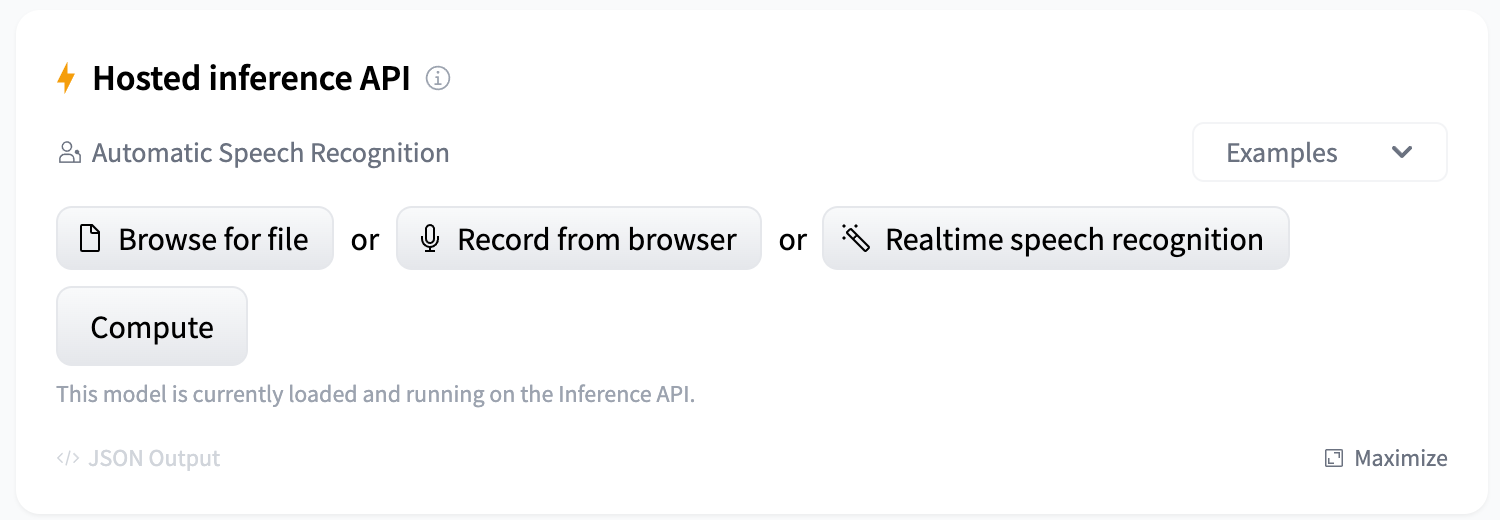 Realtime ASR widget by mishig25 · Pull Request #120 · huggingface/hub-docs · GitHub
