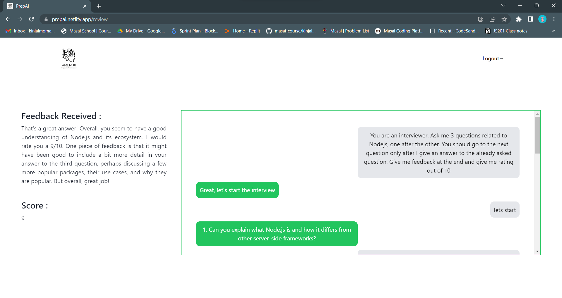 GitHub - Kini99/PrepAI: PrepAI is an AI-powered self-interview preparation platform designed to ...