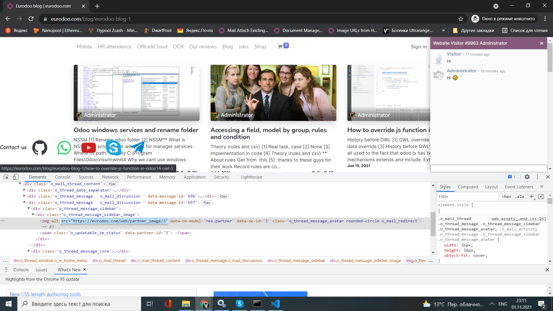 Bug website_livechat image partner access always return placeholder · Issue #79232 · odoo/odoo ...