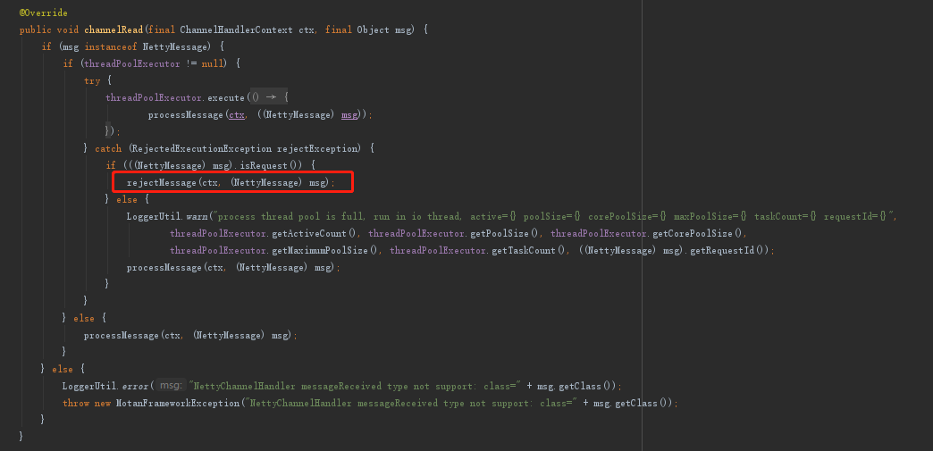 ProviderProtectedMessageRouter的请求拒绝策略 · Issue #755 · weibocom/motan · GitHub