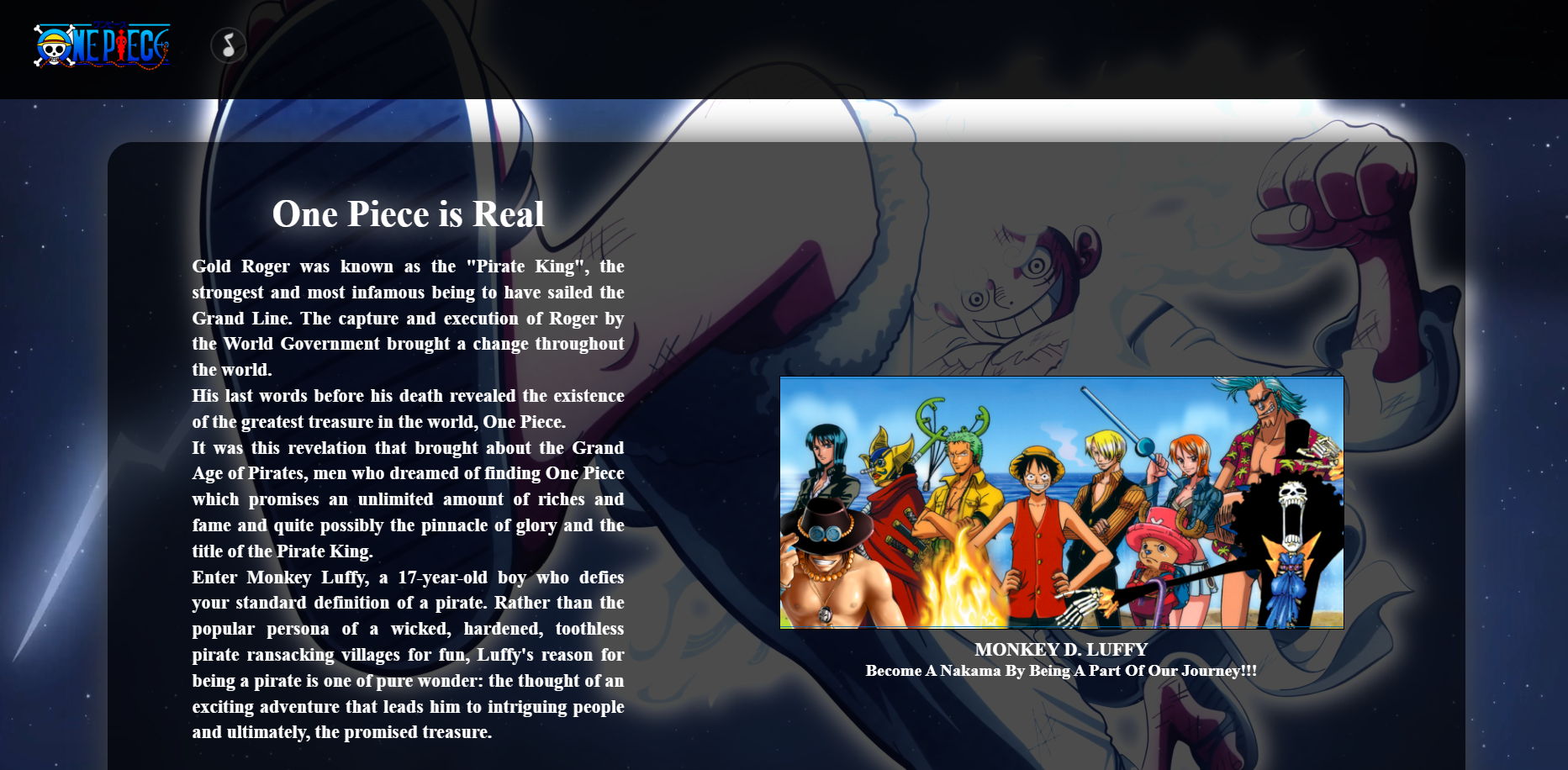 GitHub - Punith-KK/One_Piece_Cosmos: This Website contains everything ...