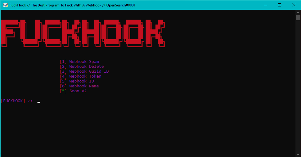 Github Sinpygame Fuckhook The Best Tool To Control A Webhook
