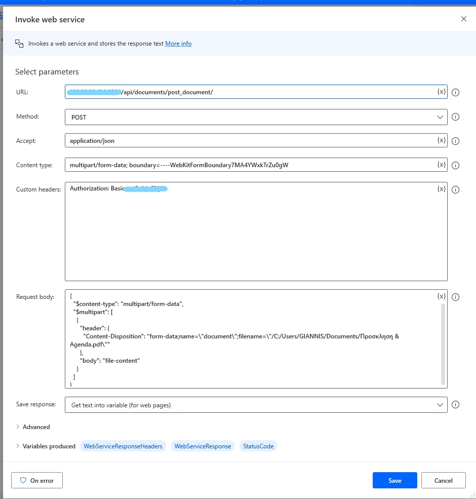 Posting A File To Paperless Using The Api And Power Automate Desktop · Paperless Ngx Paperless