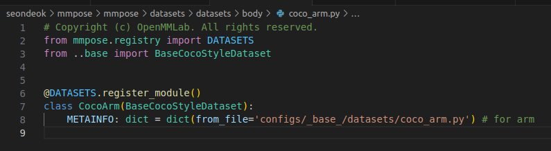 How to register custom dataset module? · open-mmlab mmpose · Discussion #2520 · GitHub