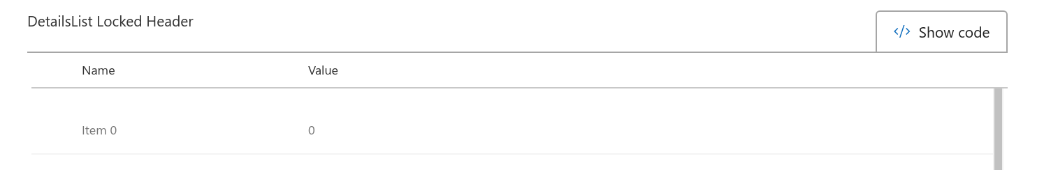 ScrollablePane, DetailsList and Sticky Header: blank space inserted and sticky obscures 1st item ...