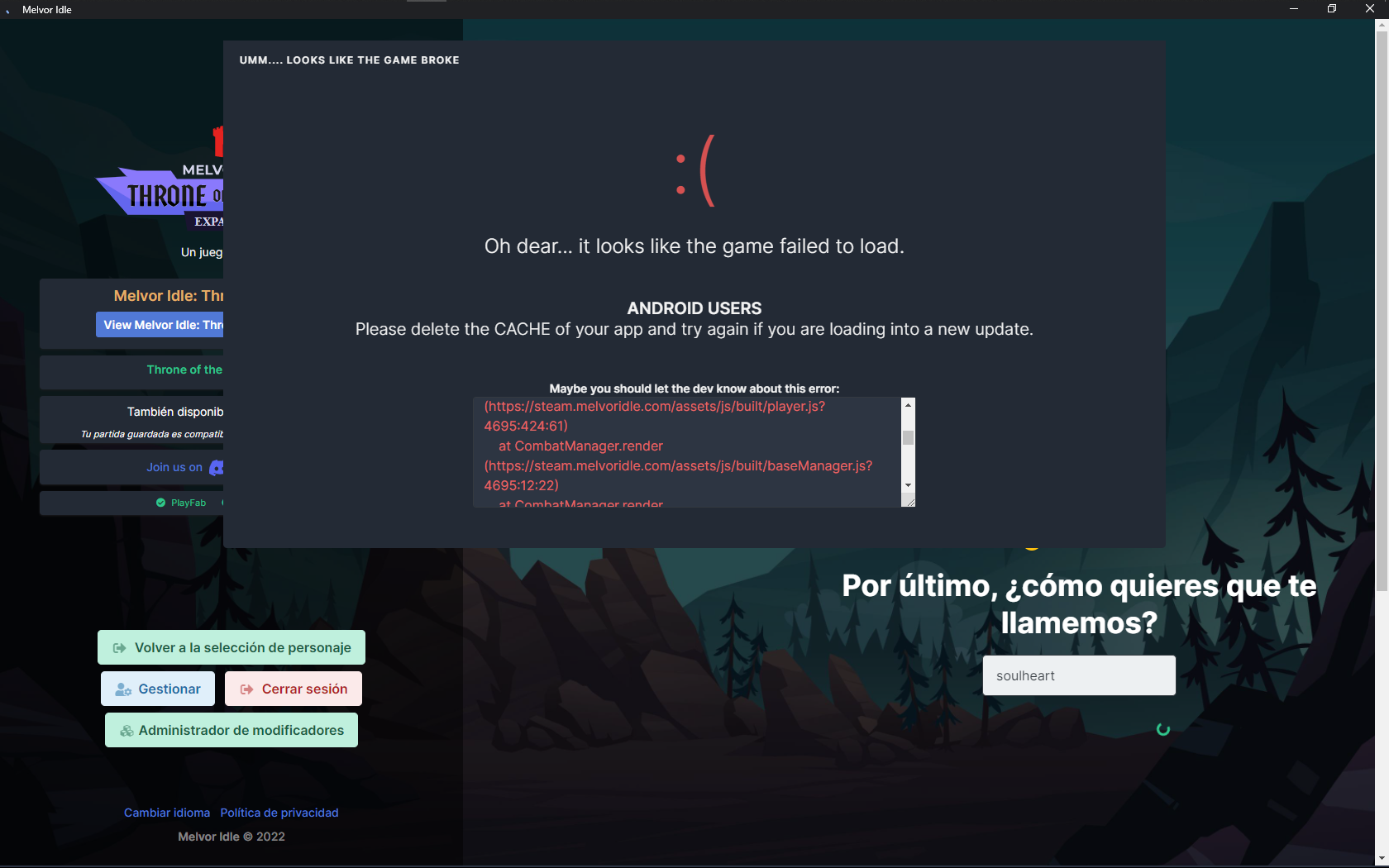 [Bug]: · Issue #2978 · MelvorIdle/melvoridle.github.io · GitHub