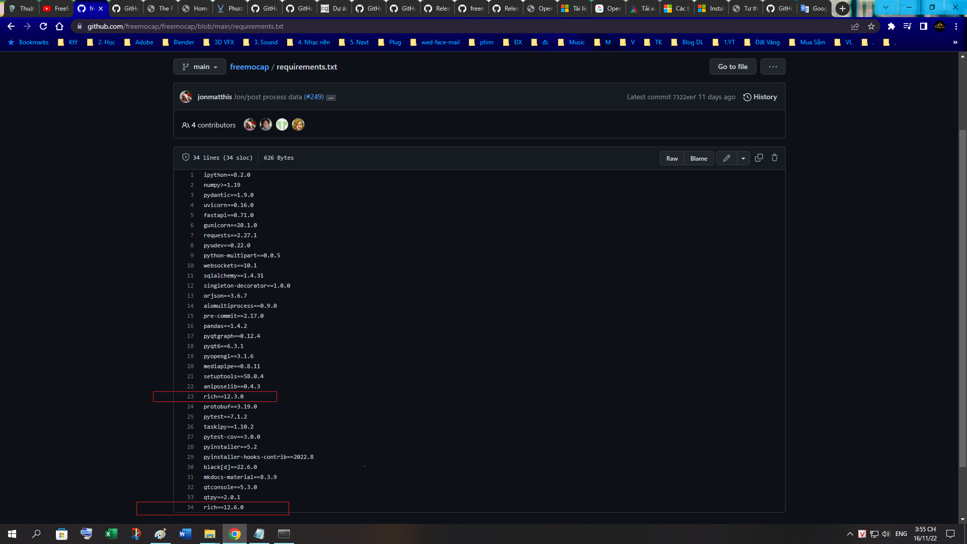i can't Install the dependencies listed in the requirements.txt file: · Issue #276 · freemocap ...