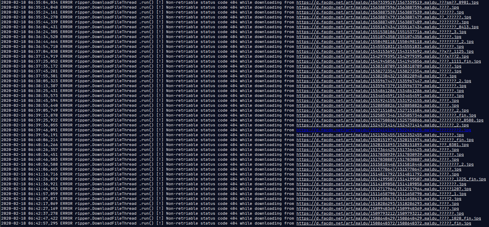 FurAffinity issues with Unicode URL and update errors on Windows 10 · Issue #1550 · RipMeApp ...