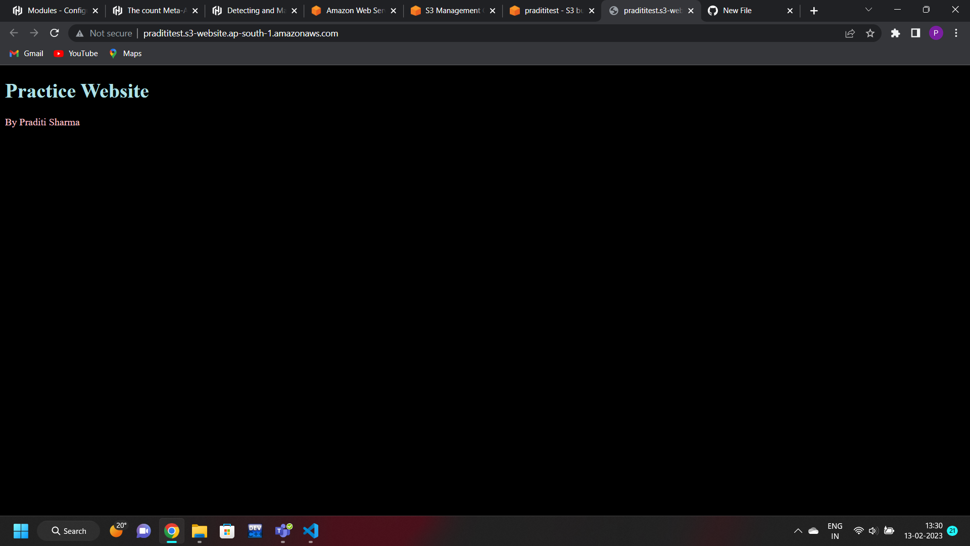 GitHub - Praditi-29/Static-Website-Hosting
