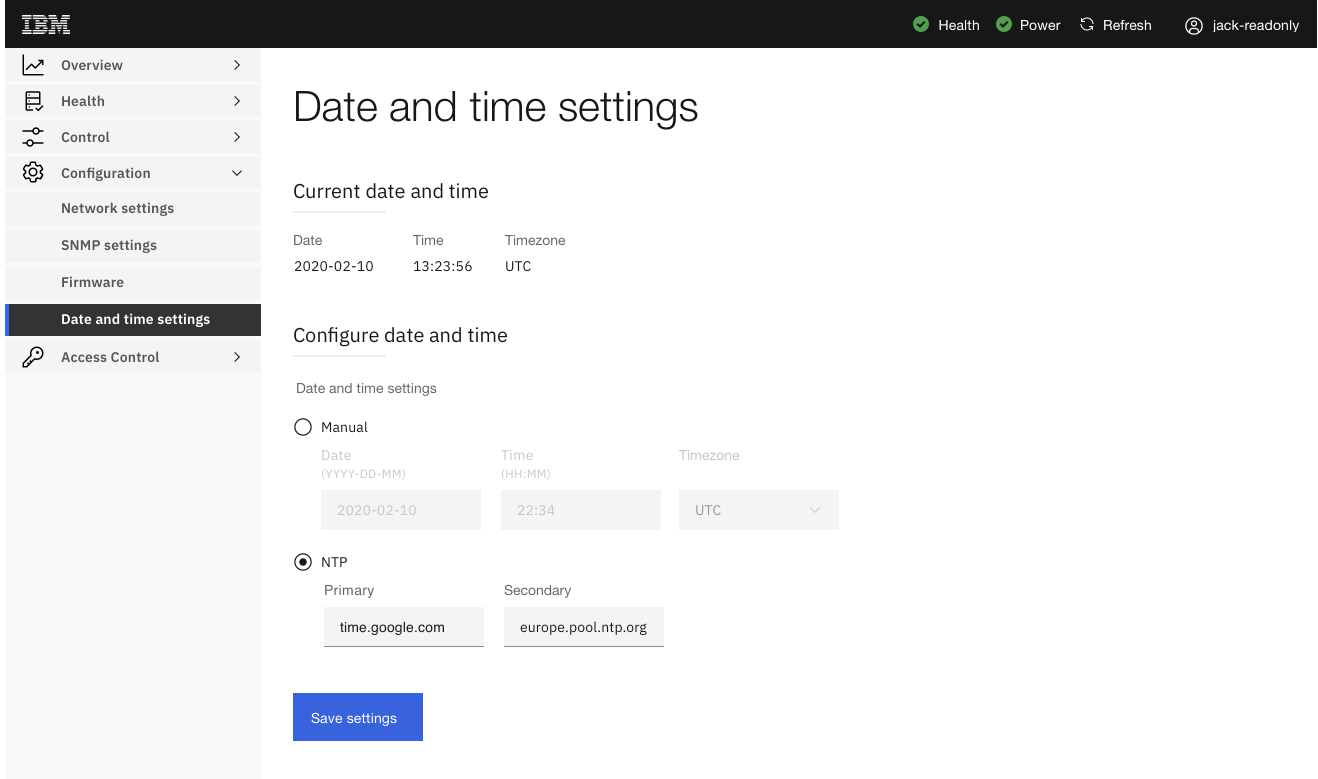 Date and Time Settings · Issue #3 · openbmc/webui-vue · GitHub