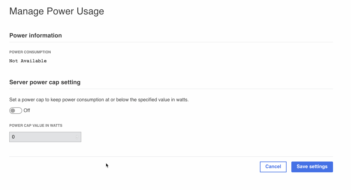 Gui Fed Server Control Manage Power Usage · Issue 1216 · Ibm Openbmcdev · Github 
