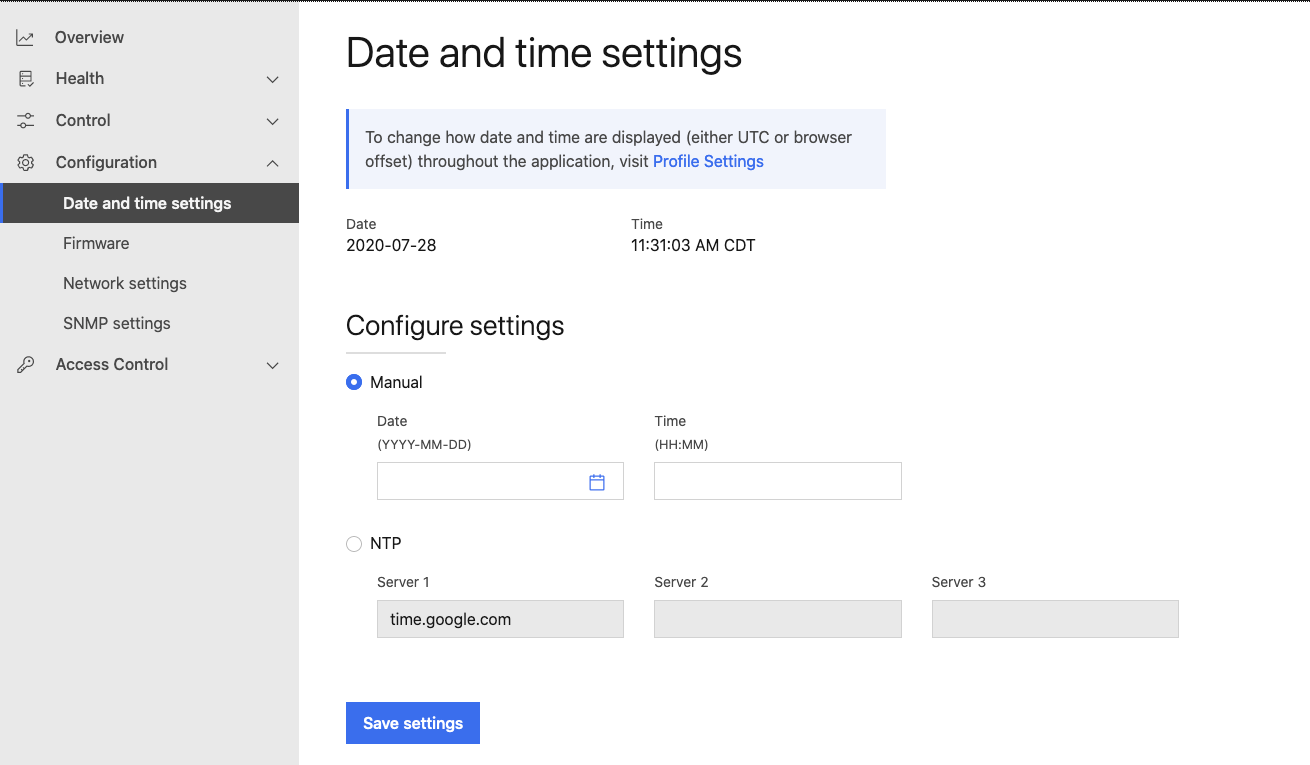 GUI : FED : Update Date and Time Settings Layout to include UTC ...