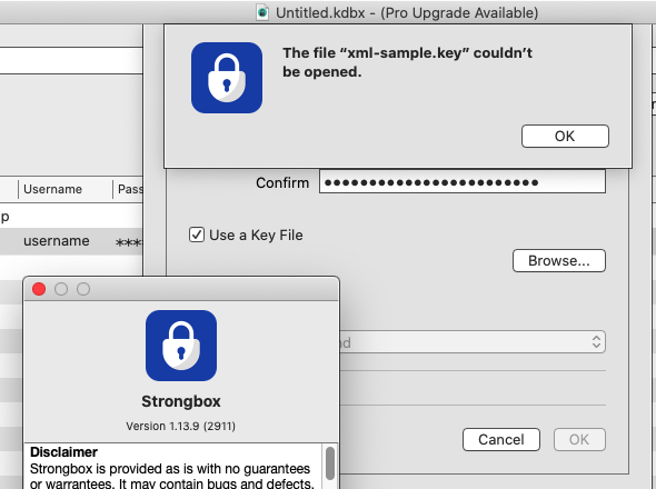 Unable to open DB using Key File · Issue #331 · strongbox-password-safe/Strongbox · GitHub