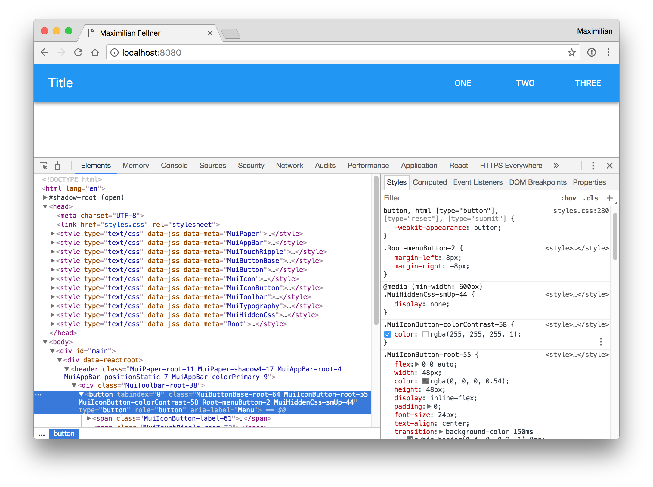 Hidden CSS injected too early · Issue #8172 · mui/material-ui · GitHub