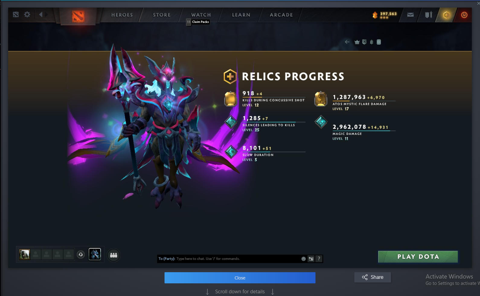 relics are not progressing after playing · Issue #5466 · ValveSoftware ...