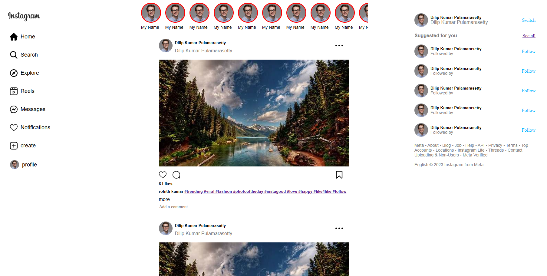 GitHub - DilipAtchuthKumar/Instagram-Clone