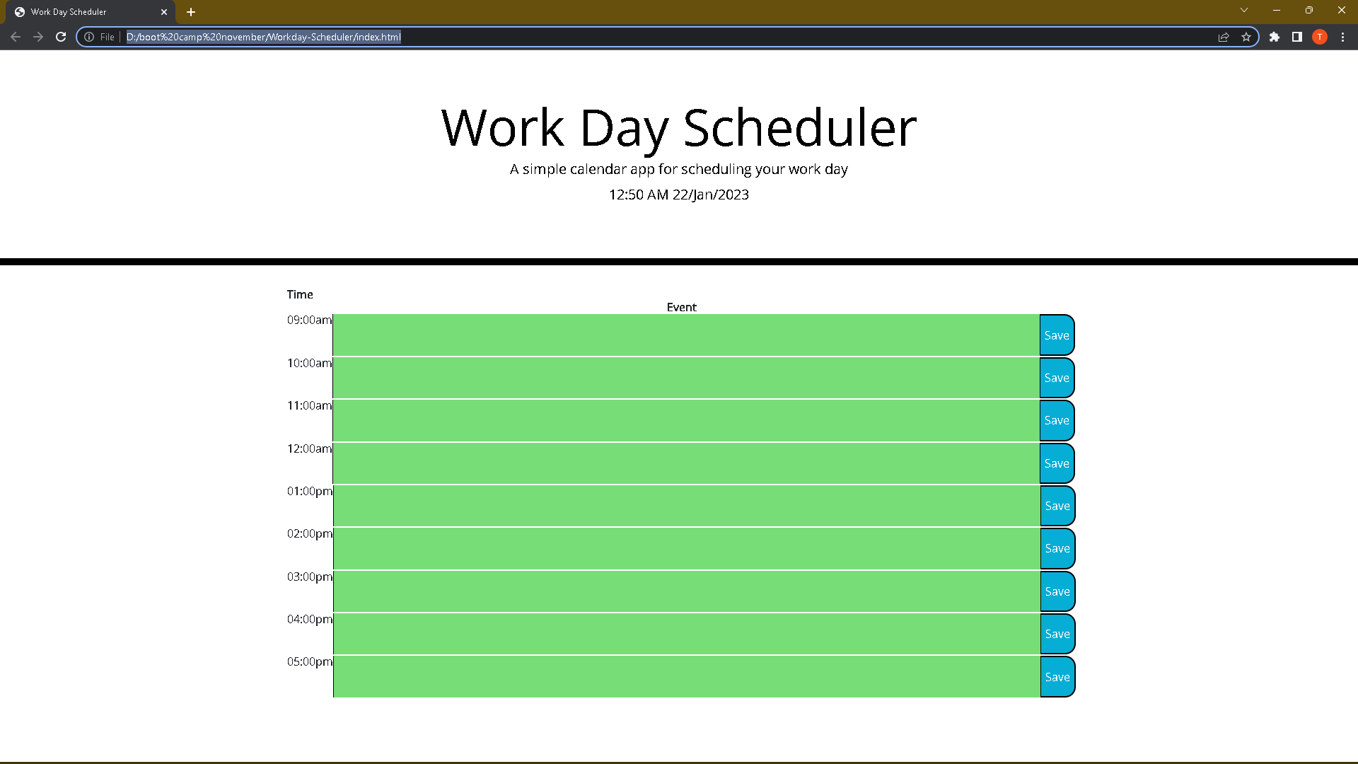 GitHub - talha731/Workday-Scheduler