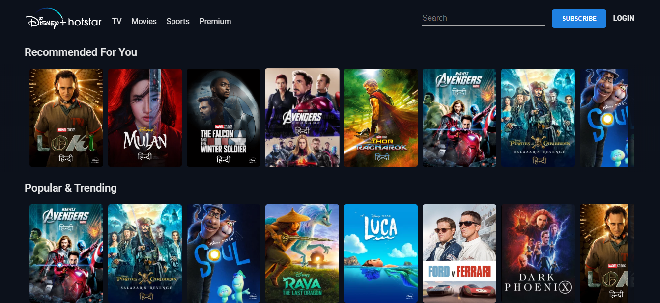 GitHub - ImShekhar17/Hotstar-Clone