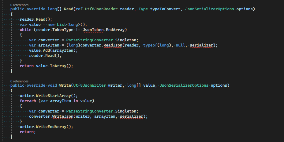 C When Set To Stj Decodearrayconverter Code Seems To Use Newtonsoft Members · Issue 2398