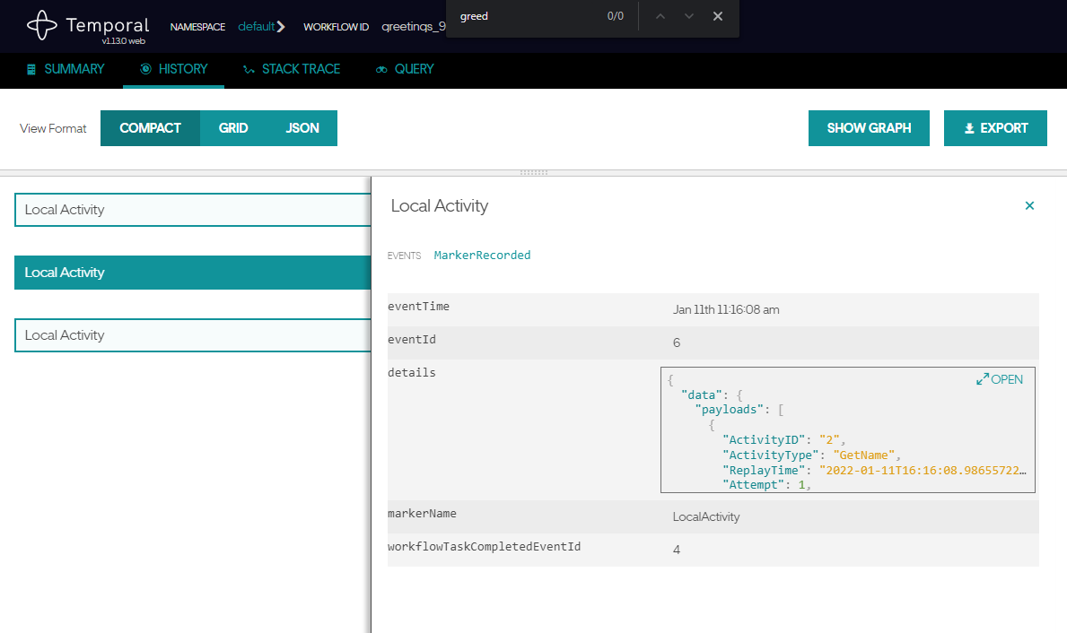 [Feature Request] Markers are not shown in compact view · Issue #211 · temporalio/ui · GitHub