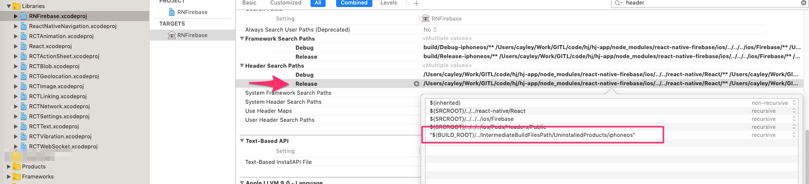 'FirebaseCore/FirebaseCore.h' file not found -- only on iOS Release config · Issue #1166 ...
