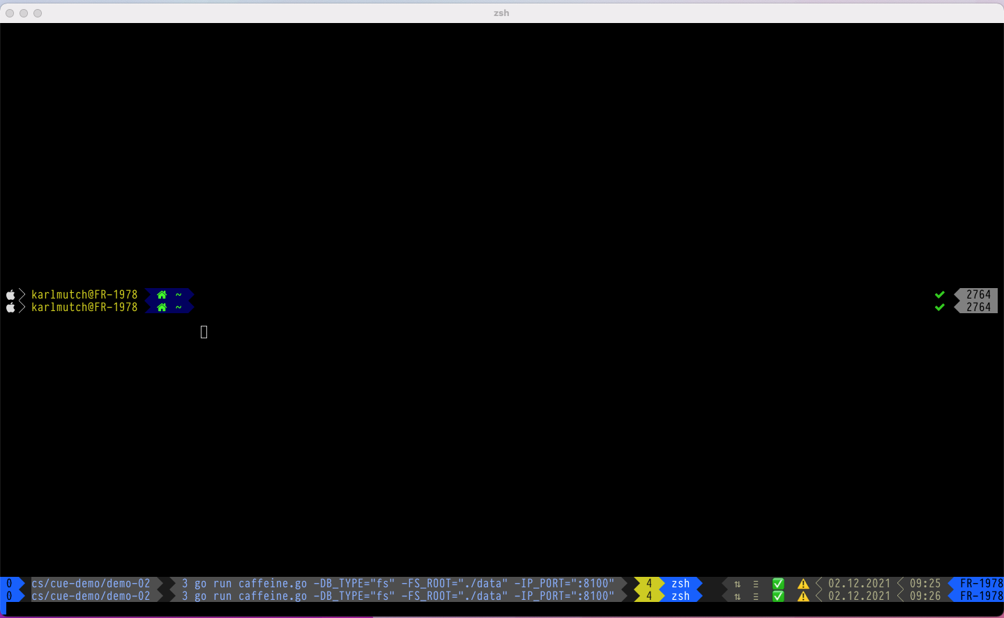 display tmux status line missing, or scrolls by a single line on tmux status line redraws ...