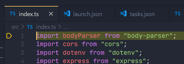 Debugging breaks on first line of code · Issue #101581 · microsoft ...