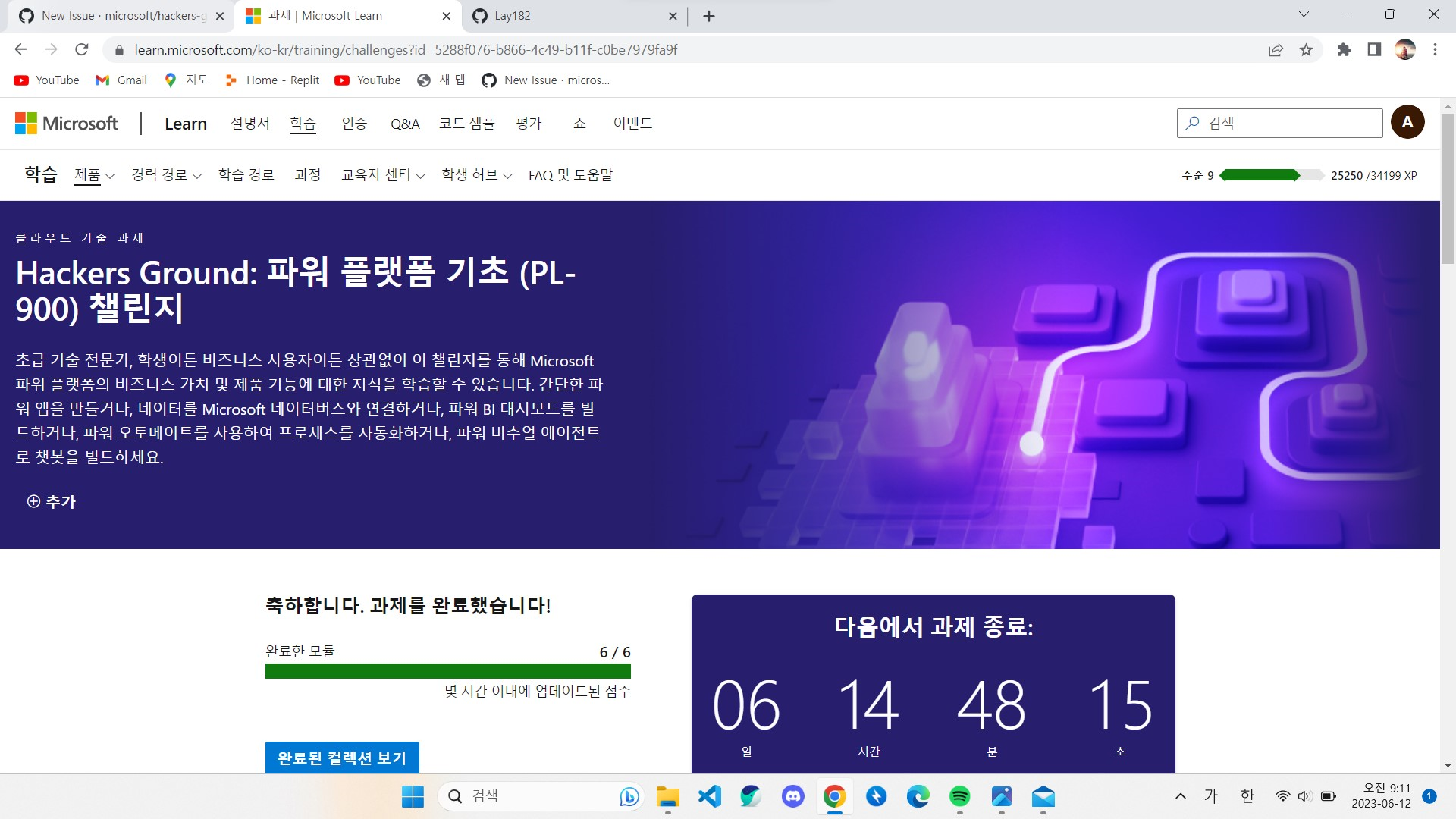 [PL-900] 챌린지 완료 인증 · Issue #109 · microsoft/hackers-ground · GitHub