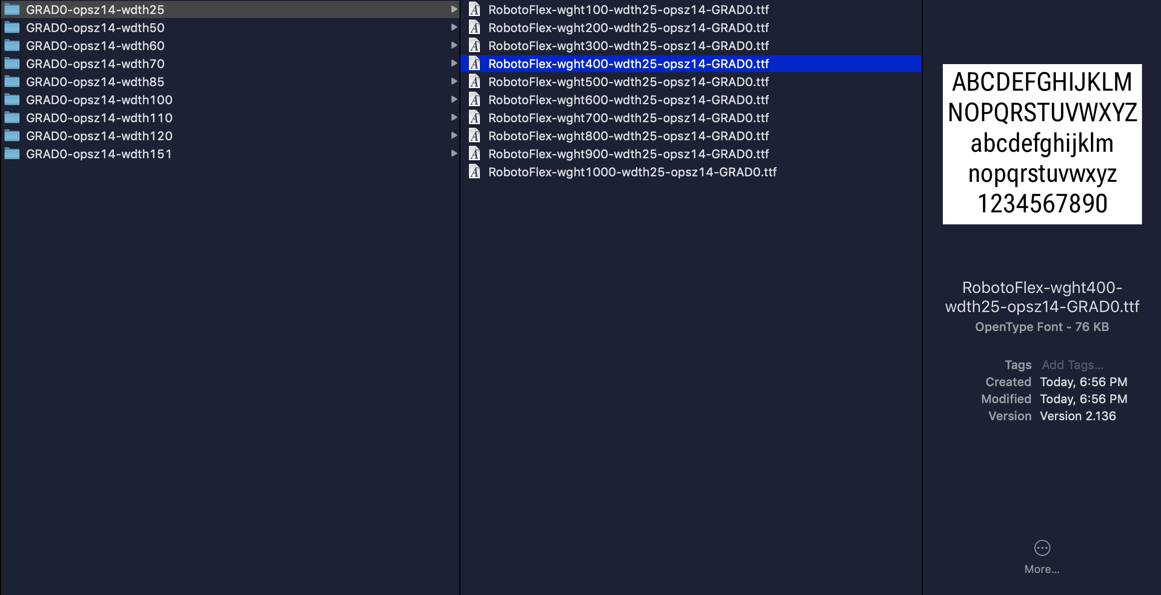 Generating static instances · Issue #144 · googlefonts/roboto-flex · GitHub