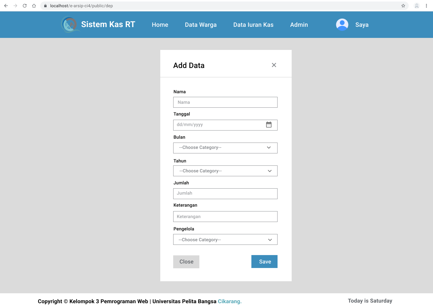 GitHub - AzizLike29/Pengelolaan_Kas_RT: Projek ini tentang pengelolaan kas RT menggunakan Ci4