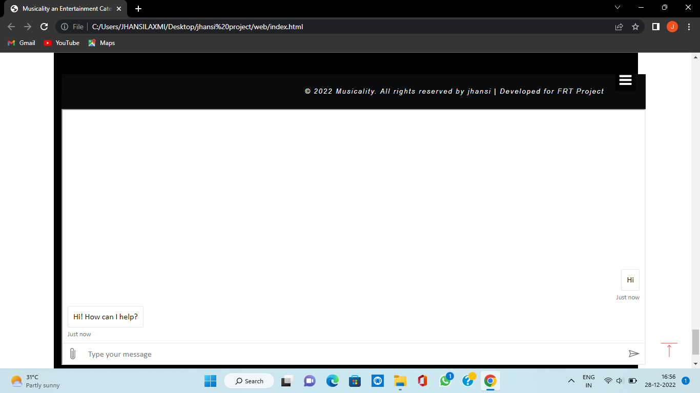 GitHub - Jhansichintapalli/FRT-project