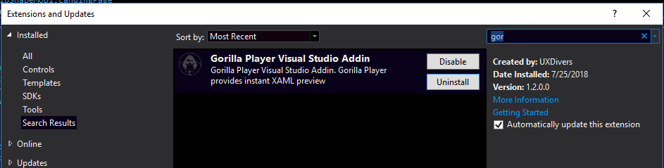 Player will not connect in VS2017 · Issue #296 · UXDivers/Gorilla-Player-Support · GitHub