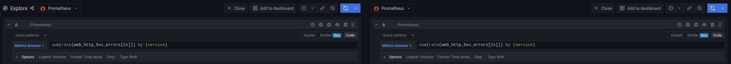 Second datasource picker is missing when using "Split" functionality. · Issue #53332 · grafana ...