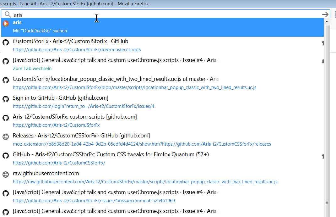 [JavaScript] General JavaScript talk and custom userChrome.js scripts · Issue #4 · Aris-t2 ...