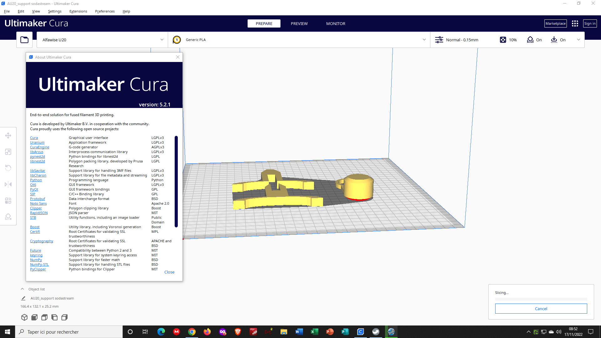the screen stay on slicing · Issue #13843 · Ultimaker/Cura · GitHub