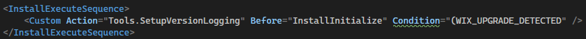 The attribute "Condition" in the "Custom" element is not declared in the 'wxs' schema · Issue ...