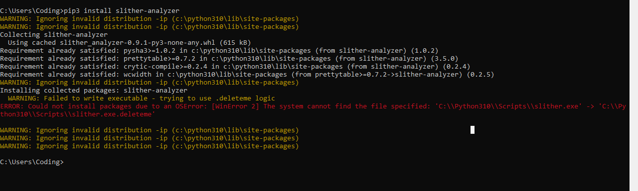 slither is not recognized as a name · Issue #1492 · crytic/slither · GitHub