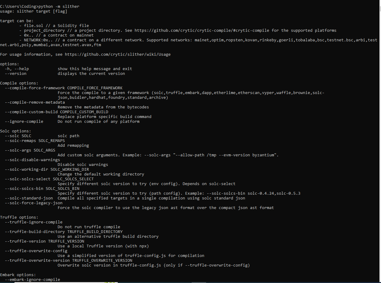 slither is not recognized as a name · Issue #1492 · crytic/slither · GitHub