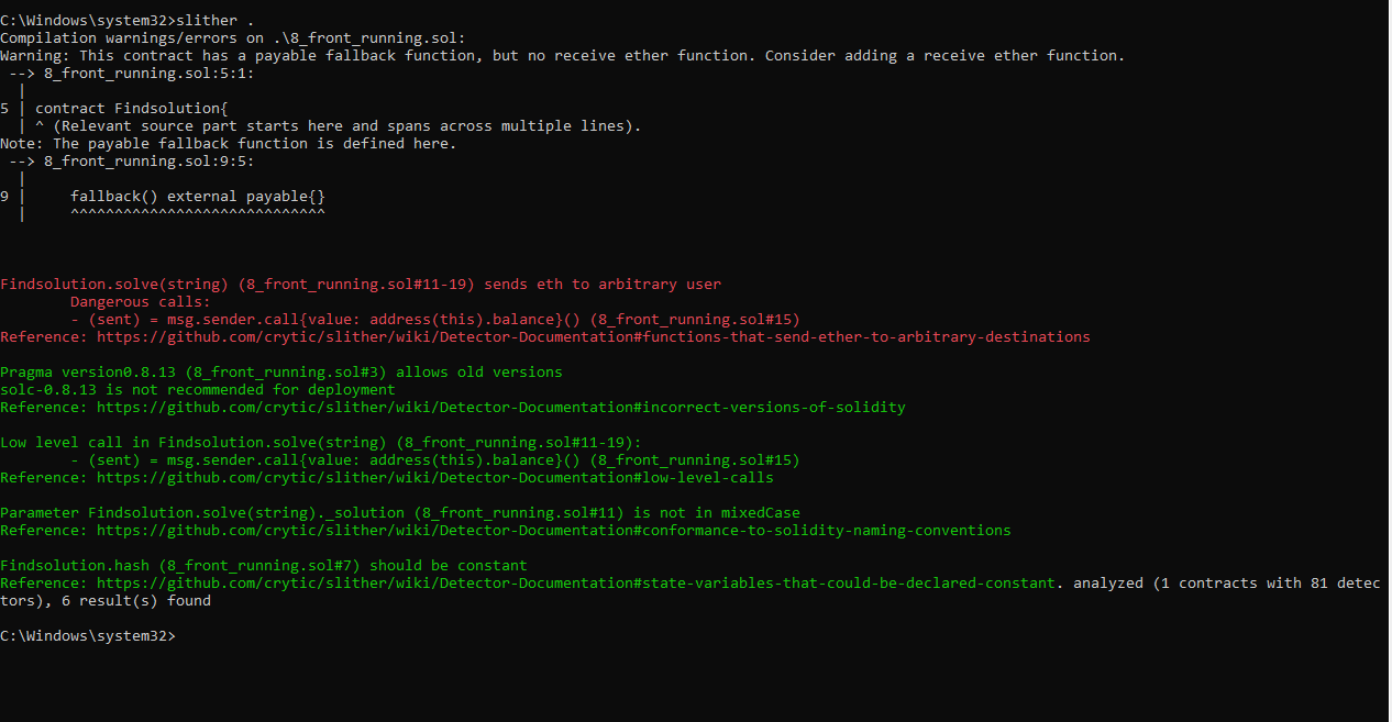 slither is not recognized as a name · Issue #1492 · crytic/slither · GitHub