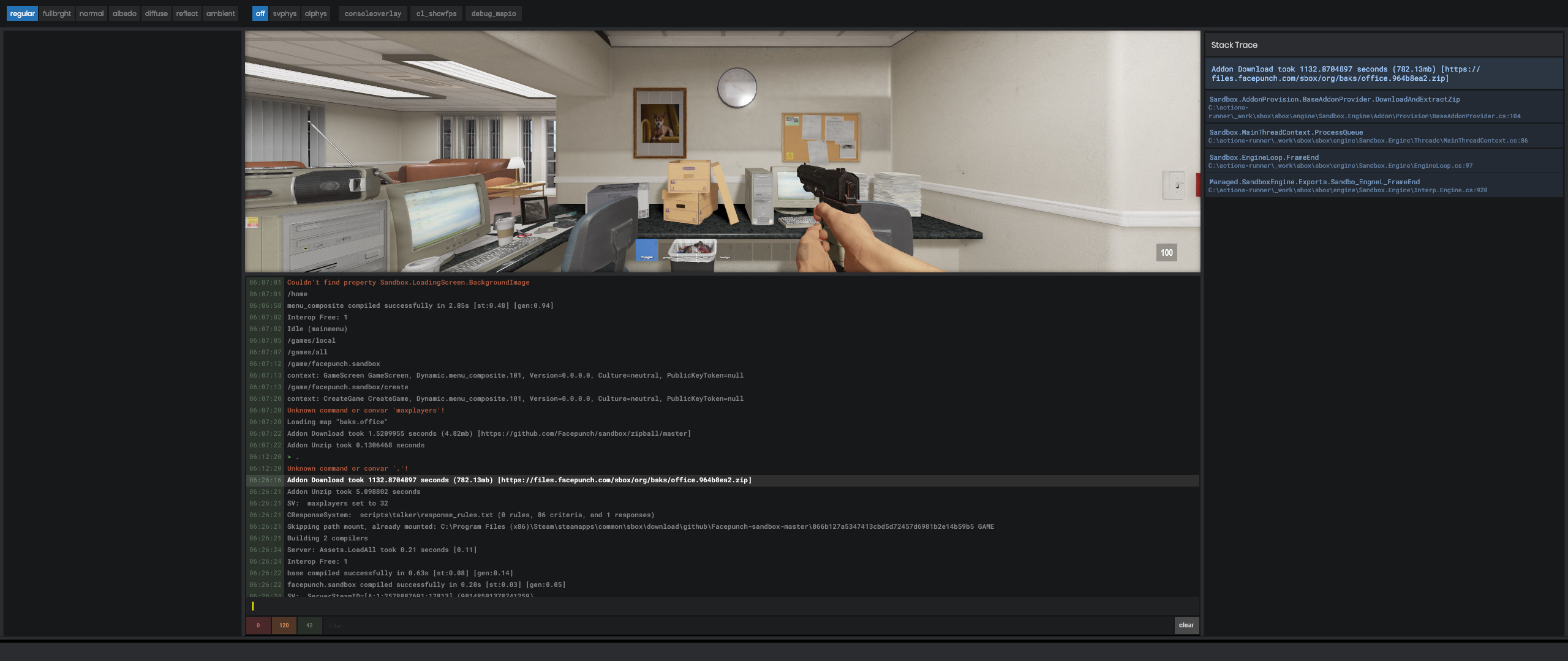 Crash: Map is crashing with specific gamemode · Issue #383 · Facepunch/sbox-issues · GitHub