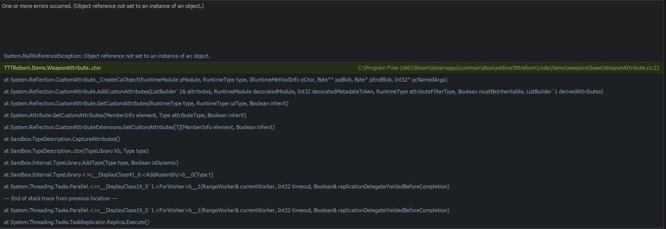 `TypeLibrary.GetDescription` exception in Attribute's constructor · Issue #1912 · Facepunch/sbox ...