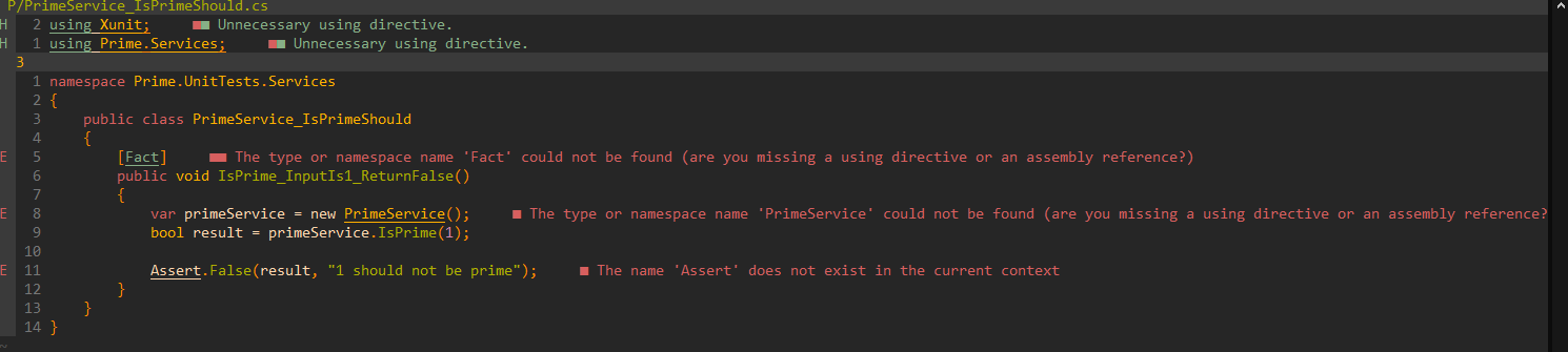 omnisharp not recognizing xunit · Issue #2268 · OmniSharp/omnisharp-roslyn · GitHub