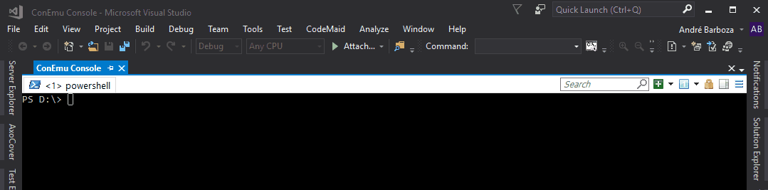 ConEmu captures keyboard input from Visual Studio 2017 Quick Launch ...