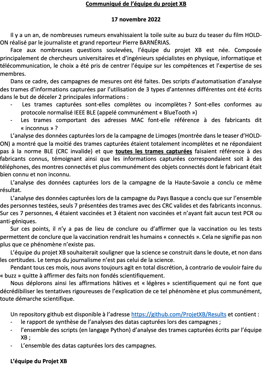 GitHub - ProjetXB/Results