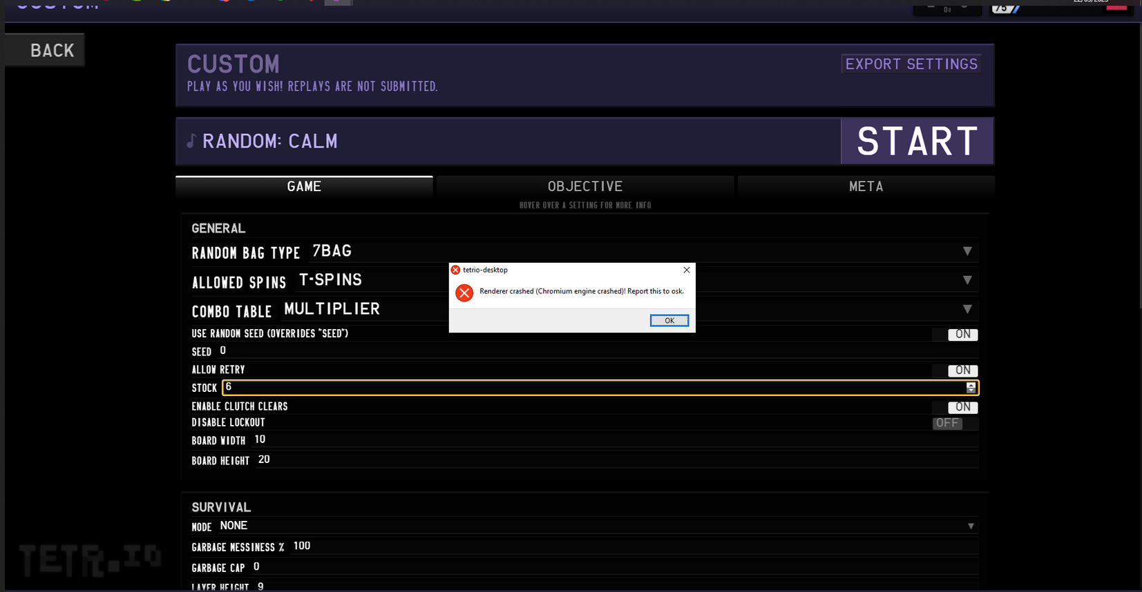 Desktop client Renderer crash · Issue #1095 · tetrio/issues · GitHub