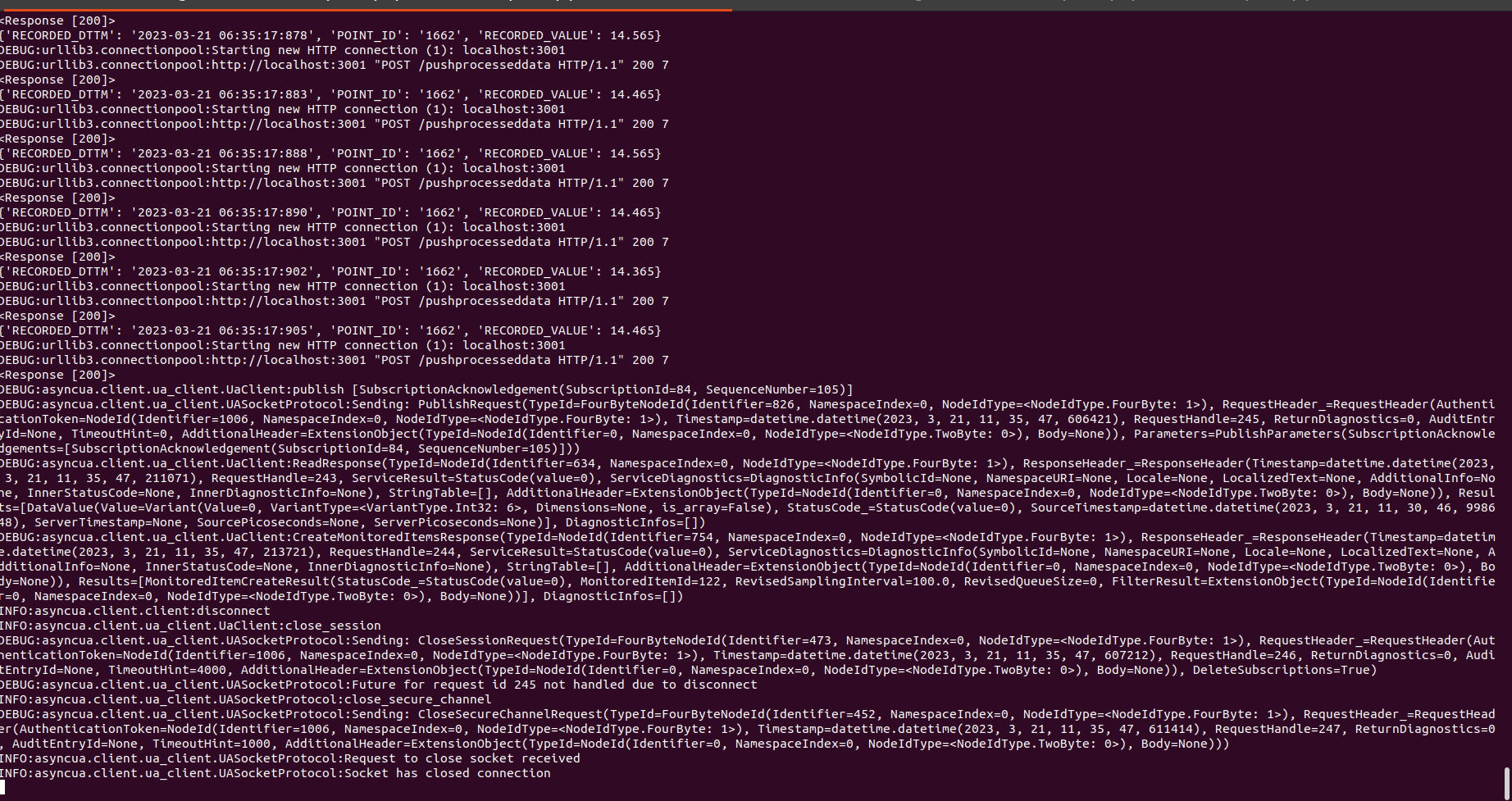 Client Is Dying After Receiving Little Data · Issue 1252 · Freeopcua Opcua Asyncio · Github