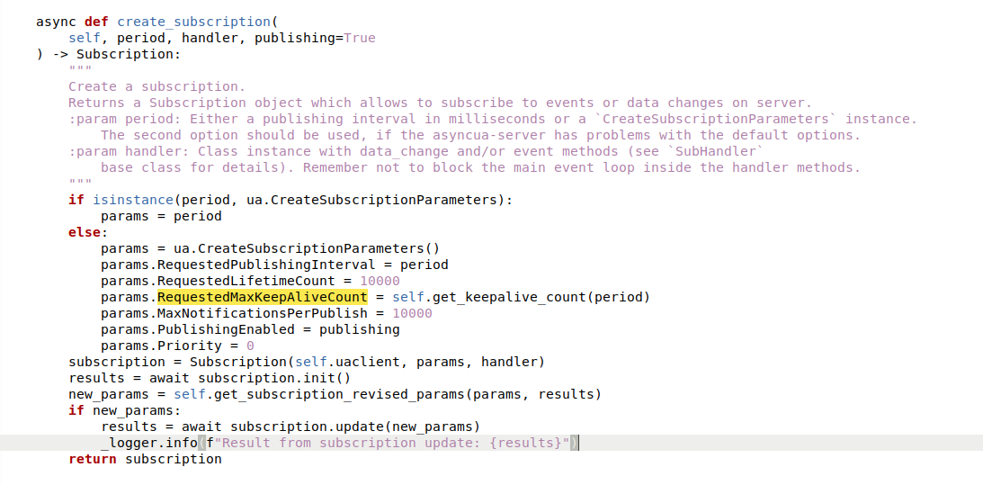 Client is dying after receiving little data · Issue #1252 · FreeOpcUa/opcua-asyncio · GitHub