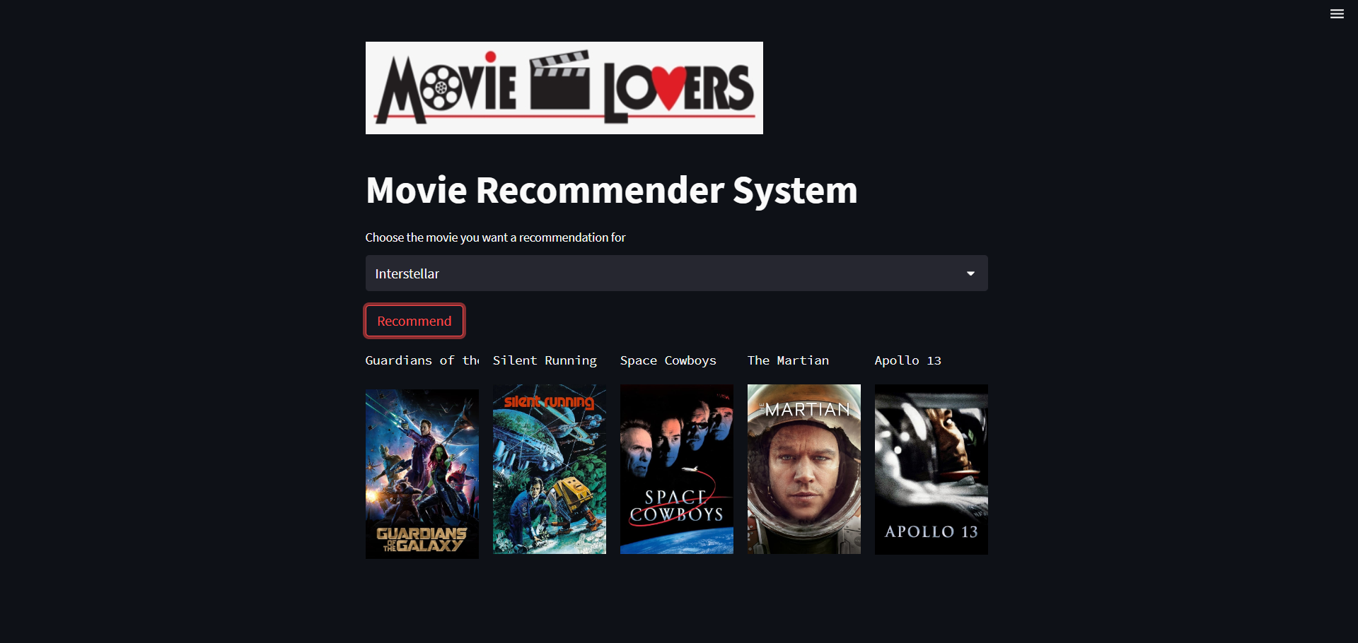 GitHub - muskanthakur20/Movie-Recommender-System