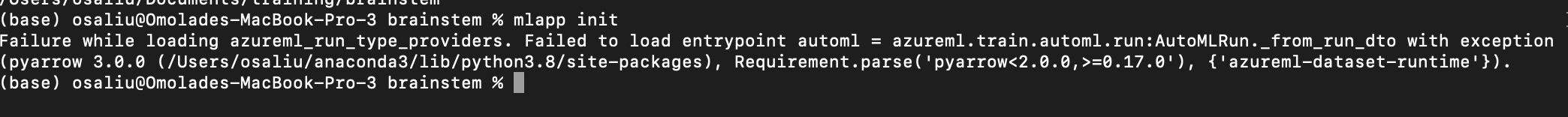 pip install "mlapp[aml]" Error Message · Issue #9 · IBM/mlapp · GitHub