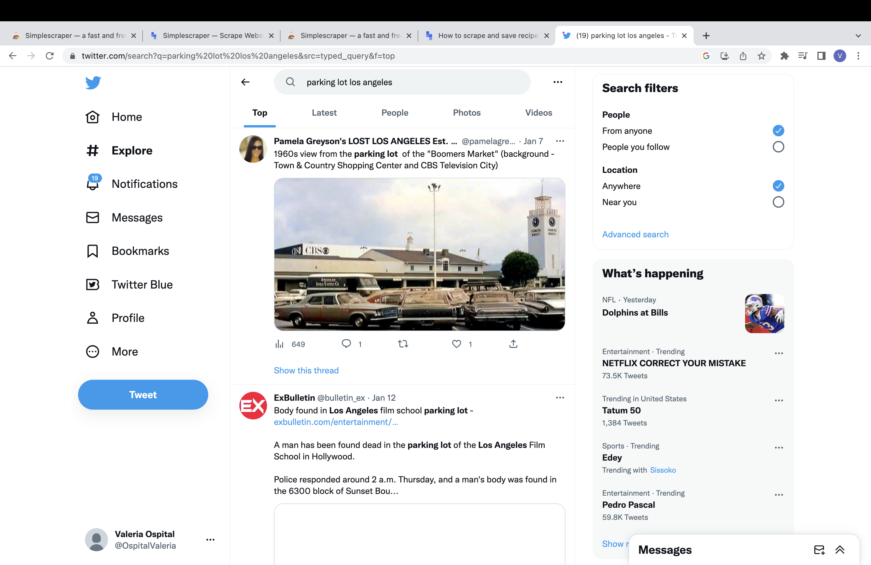 Scrapes returns empty list. · Issue #680 · JustAnotherArchivist/snscrape · GitHub